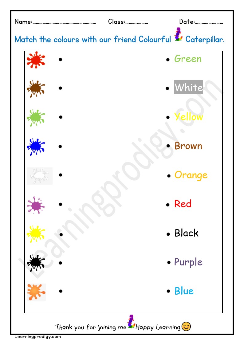 Free Printable Science Matchin Worksheet for Grade One Kids- Match the ...