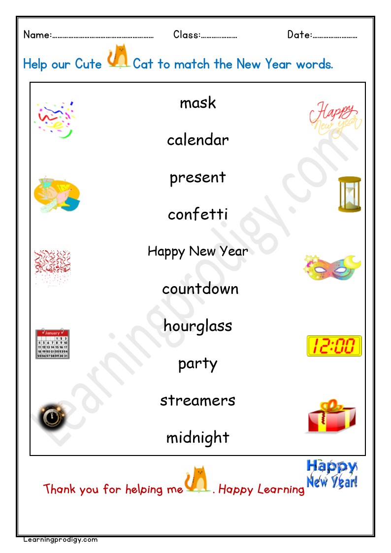 Eng-Matching Archives - worksheet.learningprodigy.com